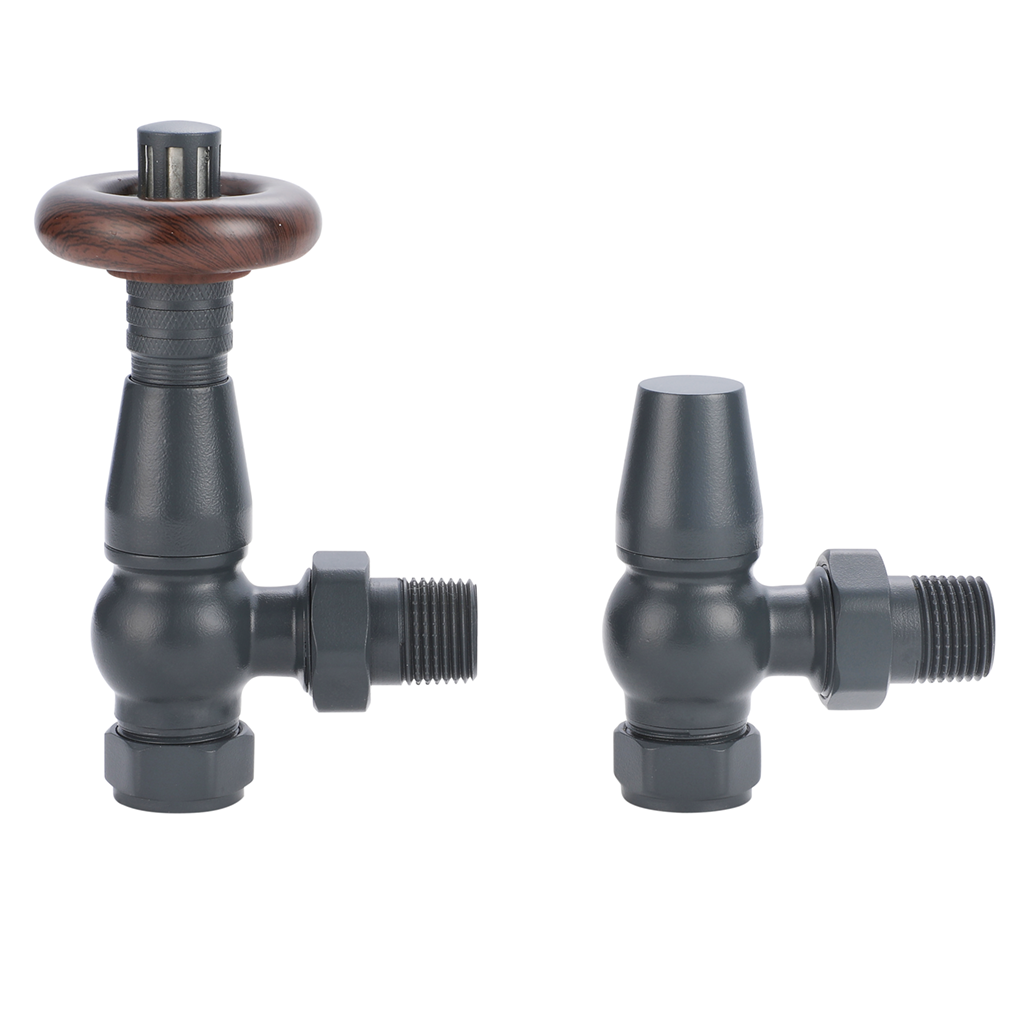 Traditional TRV Twin Pack Anthracite Grey – Heating & Plumbing Wholsale