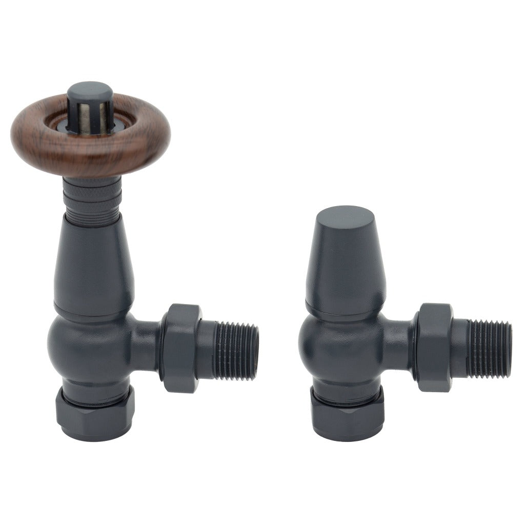Traditional TRV Twin Pack Anthracite Grey – Heating & Plumbing Wholsale