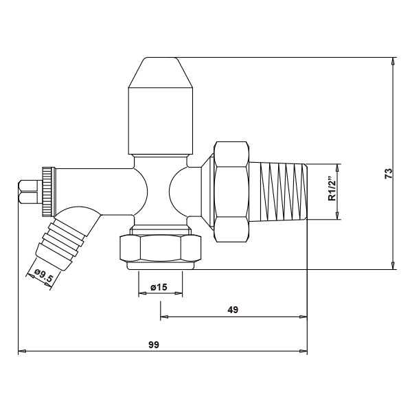 15mm Manual Radiator Valve c/w Drain Off – Heating & Plumbing Wholsale